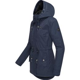 Ragwear Damen Winterjacke "Monadis Black Label", blau, Gr. XXL, Au&szlig;enmaterial: 65% Polyester, 35% Baumwolle. Innenfutter: 100% Polyester. Wattierung: