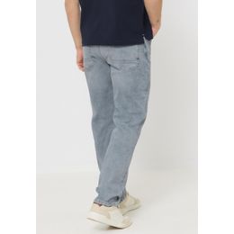 Street One MEN Herren Regular-fit-Jeans, grau, Gr. 32, unifarben, Jeans, 81% Baumwolle, 18% Polyester, 1% Elasthan, Jeans, Middle Waist