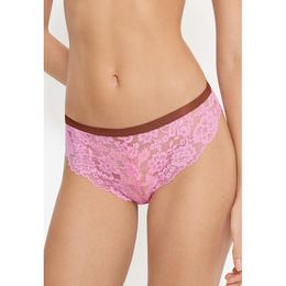 LSCN BY LASCANA Brasilslip pink Gr. 40/42 f&uuml;r Damen. Figurbetont