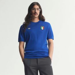 Fu&szlig;balltrikot adidas Performance "ITALIEN 70S TRIKOT", Herren, Gr. M, royal blau, Obermaterial: 60% Wolle, 40% Lyocell, Rundhals, Trikots Fu&szlig;balltrikot