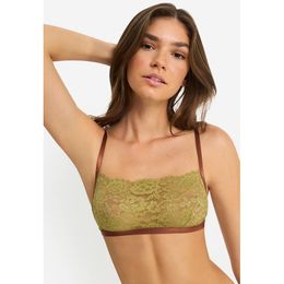 LSCN BY LASCANA Bustier gr&uuml;n Gr. 32/34 f&uuml;r Damen. Ohne B&uuml;gel