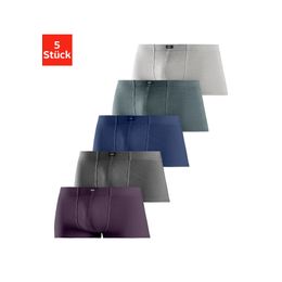 H.I.S. H.I.S Herren Hipster, Gr. 7, bunt, Jersey, Obermaterial: 95% Baumwolle, 5% Elasthan, unifarben, Unterhosen, knapp sitzende Boxershorts aus