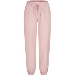 Jogginghose CLOUD 5IVE "CLOUD 5IVE Stoffhose mit 2-Pockets und Tunnelzug", Damen, Gr. S, US-Gr&ouml;&szlig;en, pale mauve, 90% Lyocell, 10% Polyester, unifarben, normal, Hosen Jogginghose