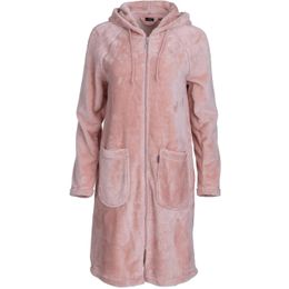 WEWO-Fashion Damenbademantel WEWO FASHION "6601" Gr. M, rosa (rose), L:100cm, Wellsoft-Microfaser, Hausm&auml;ntel, un&uuml;bertroffen kuschelig