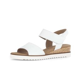 Gabor Damen Plateausandaletten "Plateau Sandale", Gr. 38,5wei&szlig;, Schuhe