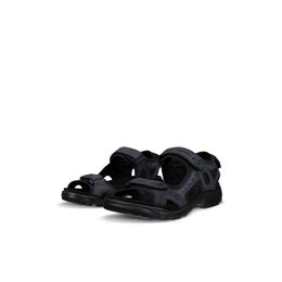Outdoorsandale Ecco "Offroad", Damen, Gr. 45, schwarz, Nubukleder, Schuhe Outdoorsandale, Sommerschuh, Klettschuh, Outdoorschuh, in Trekking-Optik