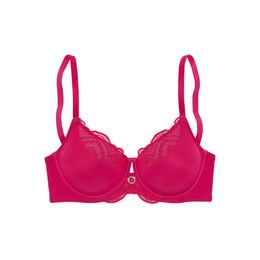 Damen Minimizer-BH, NUANCE BY LASCANA, Gr. 75, pink, Microtouch, Obermaterial: 85% Polyamid, 15% Elasthan, BHs, mit B&uuml;gel & h&uuml;bschem