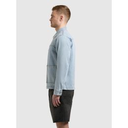 Khujo Herren Jeansjacke "Barto"light blau, Gr. XXL, Jeans, Material: 100% Baumwolle, Jacken, Modische Jacke in Jeans-Optik