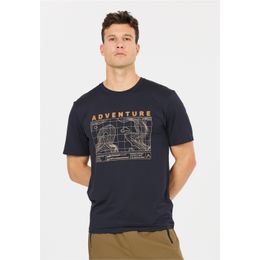 T-Shirt WHISTLER "Linx", Herren, Gr. XXL, schwarz, 94% Polyester, 6% Elasthan, bedruckt, normal, Rundhals, Shirts T-Shirt, atmungsaktiv