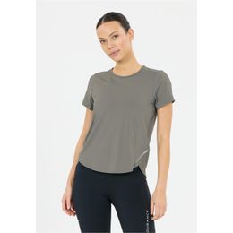 Endurance Damen Funktionsshirt "Barrbara", grau, Gr. 46, unifarben, 89% Polyamid, 11% Elasthan, Shirts, aus atmungsaktivem Material