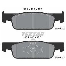 TEXTAR Bremsbelagsatz, Scheibenbremse 2570201 vorne rechts links f&uuml;r RENAULT DACIA SMART 8660005283 A4534210000 A4534210100