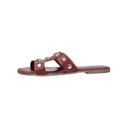 Riemchensandale Gioseppo "Gioseppo Sandalen Leder", Damen, Gr. 37, rot, Leder, Schuhe Riemchensandale