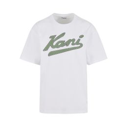 Karl Kani Herren T-Shirt "Karl Kani Varsity Palm Print T-Shirt"wei&szlig;, Gr. XL, bedruckt, 100% Baumwolle, Shirts