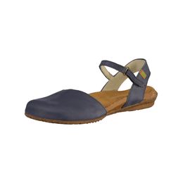 Riemchensandale El Naturalista "El Naturalista Sandalen Leder", Damen, Gr. 36, blau (ocean), Leder, Schuhe Riemchensandale