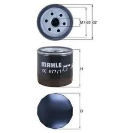 Mahle KNECHT &Ouml;lfilter OC 977/1 &Oslash;76,0mm 76,0mm f&uuml;r SKODA VW SEAT (FAW) CUPRA (SVW) AUDI FORD 04E115561AC 04E115561H 04E115561