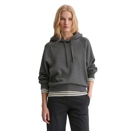 Marc O'Polo MARC O'POLO Damen Sweatshirt "aus reiner Bio-Baumwolle", grau, Gr. XL, unifarben, Obermaterial: 100% Baumwolle, Sweatshirts
