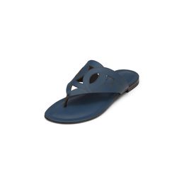 Marc O'Polo MARC O'POLO Damen Sandale "aus edlem Kalbleder", Gr. 39, blau, Obermaterial: 100% Leder (Rind), unifarben, Schuhe