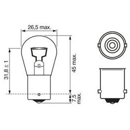Bosch Gl&uuml;hlampe Pure Light 1 987 301 017 Gl&uuml;hlampe, R&uuml;ckfahrleuchte,Gl&uuml;hlampe, Brems-/Schlusslicht,Gl&uuml;hlampe, Kennzeichenleuchte,Gl&uuml;hlampe, Park-/Posi
