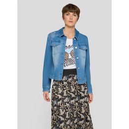 Rabe Damen Blouson "Jacke", blau, Gr. 36, unifarben, 92% Baumwolle, 6% Polyester, 2% Elasthan, Jacken