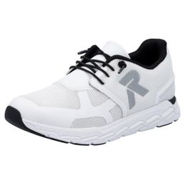RIEKER SPORT Damen Slip-On Sneaker "Preston", Gr. 38, wei&szlig;, Lederimitat, Textil, Schuhe, Freizeitschuh, Halbschuh, Schlupfschuh mit Gummizug
