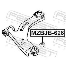 FEBEST Manschette, Trag-/F&uuml;hrungsgelenk MZBJB-626 vorne rechts links f&uuml;r MAZDA NISSAN G030-34-565 54500-HA00B 54501-HA00B