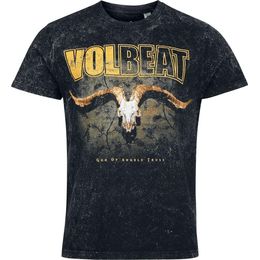 Volbeat Goat Skullwall T-Shirt grau in S 22086-Volbeat