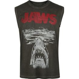 Der weisse Hai Jaws - Poster Tank-Top dunkelgrau in XXL 47759