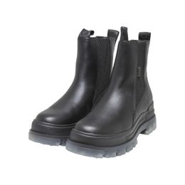Stiefel Buffalo "Buffalo aspha chelsea mid", Damen, Gr. 36, schwarz, transparent, Kunstfaser, unifarben, Schuhe Stiefel