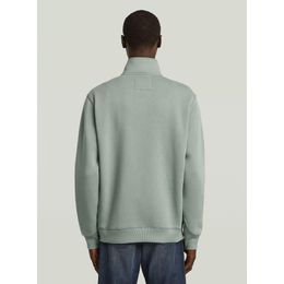 G-Star Raw G-STAR Herren Longpullover "Premium Core Half Zip Sweatshirt", gr&uuml;n, Gr. S, Obermaterial: 55% Baumwolle, 45% Polyester, Pullover