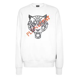 Plein Sport Jungen Sweatshirt "Tiger", wei&szlig;, Gr. M, Obermaterial: 88% Baumwolle, 12% Polyester, Sweatshirts