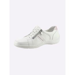 Waldl&auml;ufer Schn&uuml;rschuh WALDL&Auml;UFER, Damen, Gr. 6, wei&szlig;, Glattleder, Nubukleder, Schuhe Schn&uuml;rschuh