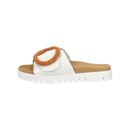 Gabor Damen Pantolette "Gabor Pantoletten Glattleder", Gr. 43, orange, Glattleder, Schuhe