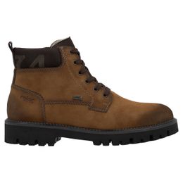 Winterstiefelette Rieker, Herren, Gr. 42, braun, dunkelbraun, Lederimitat, used, Schuhe Winterstiefelette, Winterboots, Outdoorstiefelette mit TEX und Innenrei&szlig;verschluss