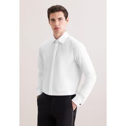 Smokinghemd Seidensticker "Schwarze Rose", Herren, Gr. XL (44), normale &Auml;rmell&auml;ngen, wei&szlig;, 100% Baumwolle, unifarben, regular fit, Doppelmanschette, Hemden, Gala Uni