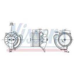 NISSENS Innenraumgebl&auml;se 87220 &Oslash;139mm 139mm f&uuml;r FIAT VAUXHALL OPEL 55702448 1845153 1845117