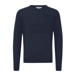 11 Project Herren Strickfleece-Pullover "Strickpullover PRYannis", blau, Gr. XXXL, Obermaterial: 80% Baumwolle CO. 20% Nylon NY., Pullover