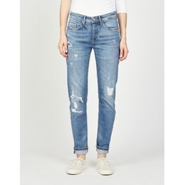 Boyfriend-Jeans Gang "94NICA", Damen, Gr. 31, N-Gr, authell summer destroy, Denim/Jeans, Obermaterial: 99% Baumwolle, 1% Elasthan, regular fit lang, Jeans, im l&auml;ssigen Boyfriend-Look