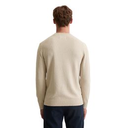 Marc O'Polo MARC O'POLO Herren Rundhalspullover "regular aus Bio-Baumwoll-Mix-Boucle"light oat, Gr. M, Strick, Obermaterial: 89% Baumwolle, 6% Polyester, 5%