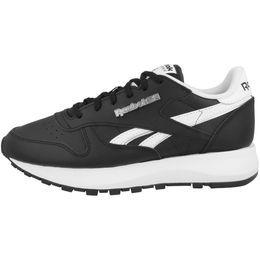 Sneaker Reebok "Reebok Classic Leather SP Sneaker low Damen Schuhe", Herren, Gr. 37,5, schwarz, Leder, Schuhe Sneaker, Applikationen
