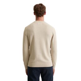 Marc O'Polo MARC O'POLO Herren Rundhalspullover "regular aus Bio-Baumwoll-Mix-Boucle"light oat, Gr. XL, Strick, Obermaterial: 89% Baumwolle, 6% Polyester, 5%