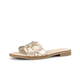 Gabor Damen Pantolette "Pantolette", Gr. 40gold, Schuhe