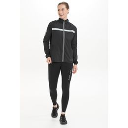 Endurance Damen Laufjacke "Ginar", schwarz, Gr. 46, mehrfarbig, 100% Polyester, Jacken, mit starken Ultra-Reflektoren