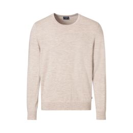 OLYMP Herren Strickpullover "OLYMP Casual Strick, Pullover"hellbeige, Gr. XL, 100% Schurwolle, Pullover