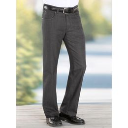 CLASSIC Herren 5-Pocket-Hose, grau, Gr. 24, unifarben, 78% Baumwolle, 20% Polyester, 2% Elasthan, Hosen