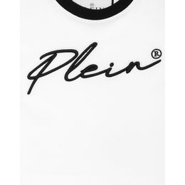 Philipp Plein Damen T-Shirt "Signature", wei&szlig;, Gr. 8, Obermaterial: 100% Baumwolle, Shirts