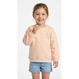 Sweatshirt Blue Seven, M&auml;dchen, Gr. 110, rosa, Sweatware, Obermaterial: 100% Baumwolle, bedruckt, unifarben, Basic normal, Rundhals, Rippb&uuml;ndchen, Sweatshirts Sweatshirt