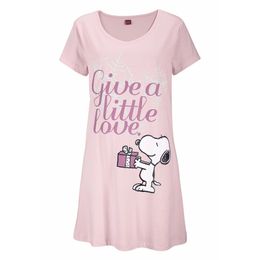 PEANUTS Schlafshirt Damen Gr&ouml;&szlig;e S/M rosa