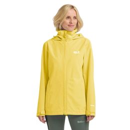 Jack Wolfskin Damen Outdoorjacke "TRAILTIME 2L JKT W", gelb, Gr. L, Web, Obermaterial: 100% Polyester. Futter: 100% Polyester, Jacken, wasserdicht,