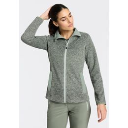 Strickfleecejacke CMP, Damen, Gr. 38, avocado, Obermaterial: 100% Polyester. Futter: 85% Polyester, 15% Elasthan, Jacken, sportlicher Stil, &Uuml;bergangsjacke f&uuml;r Erwachsene