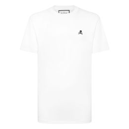 Philipp Plein Jungen T-Shirt "Skull"01, wei&szlig;, Gr. 4XL, Obermaterial: 100% Baumwolle, Shirts